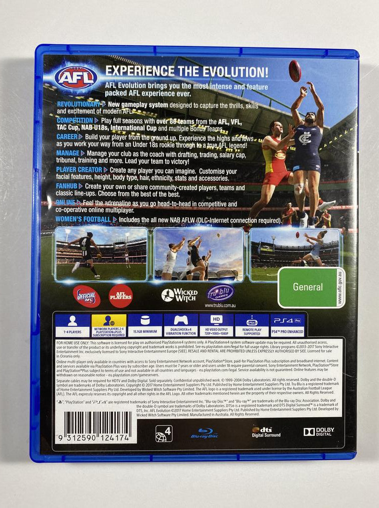AFL Evolution (Sony PlayStation 4) | GameFleets