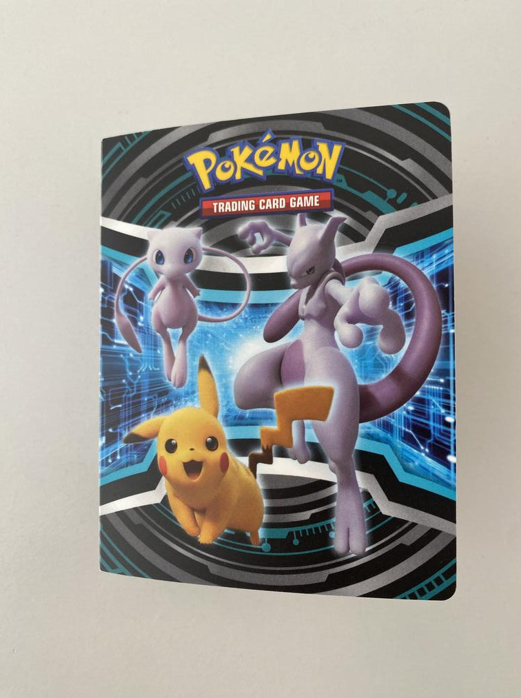 Pokemon TCG Mini Binder Portfolio Armoured Mewtwo Mew Pikachu Charizar ...