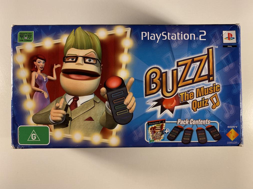 Buzz! The Music Quiz and 4x Buzzer Remotes Boxed | GameFleets