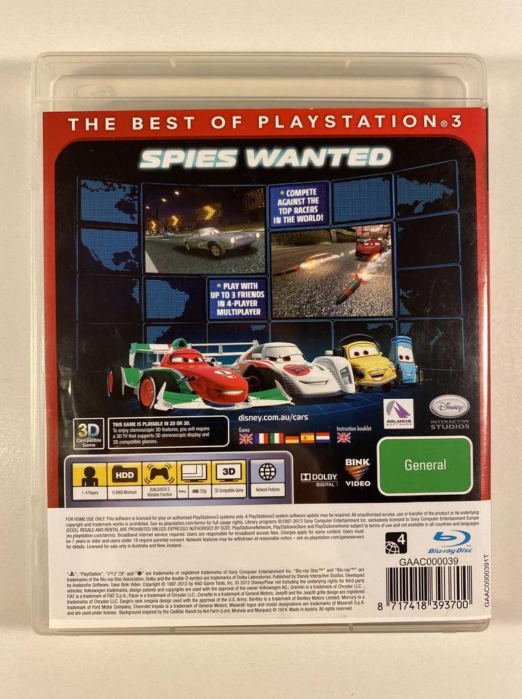 Disney Pixar Cars 2 Case and Manual Only No Game (Sony PlayStation 3 ...