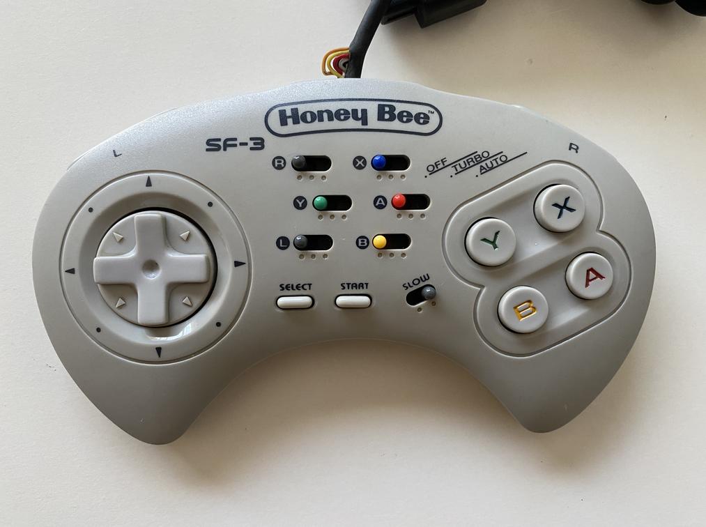 Honey Bee Aftermarket Super Nintendo SNES Wired Controller SF-3 ...
