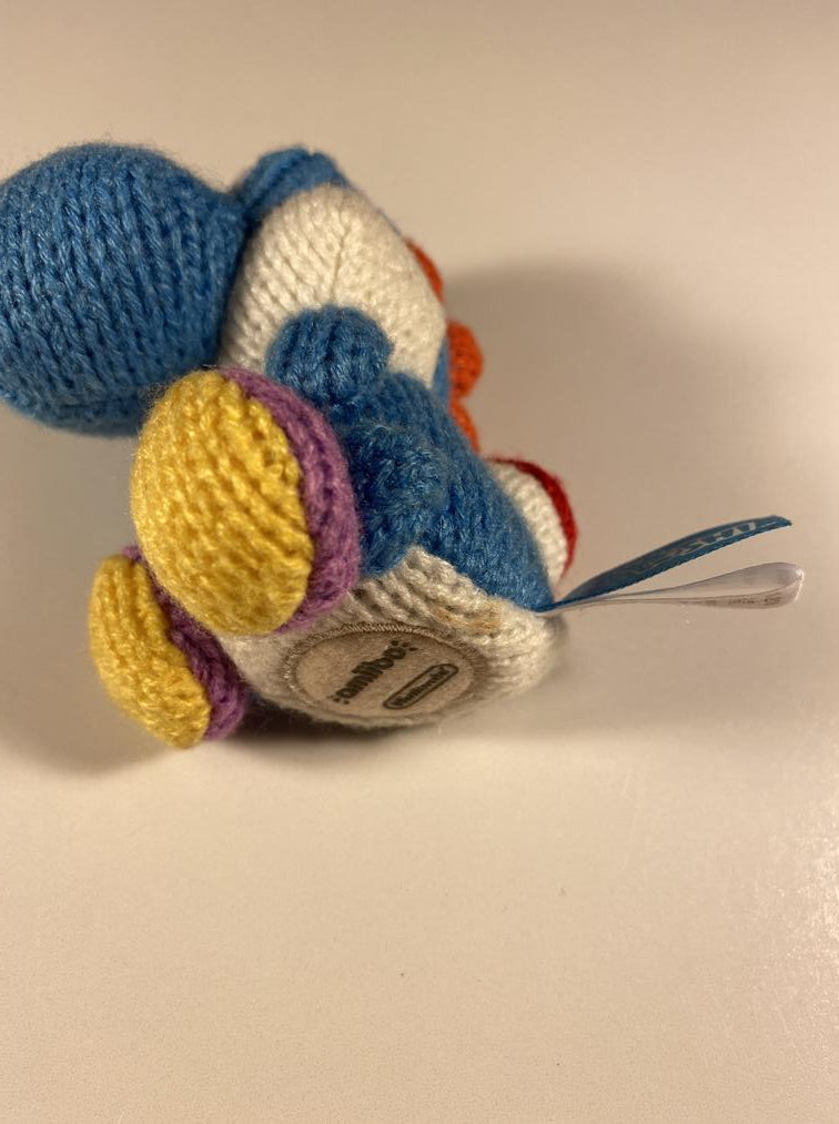 Light Blue Yarn Yoshi Nintendo Amiibo Yoshi's Woolly World | GameFleets