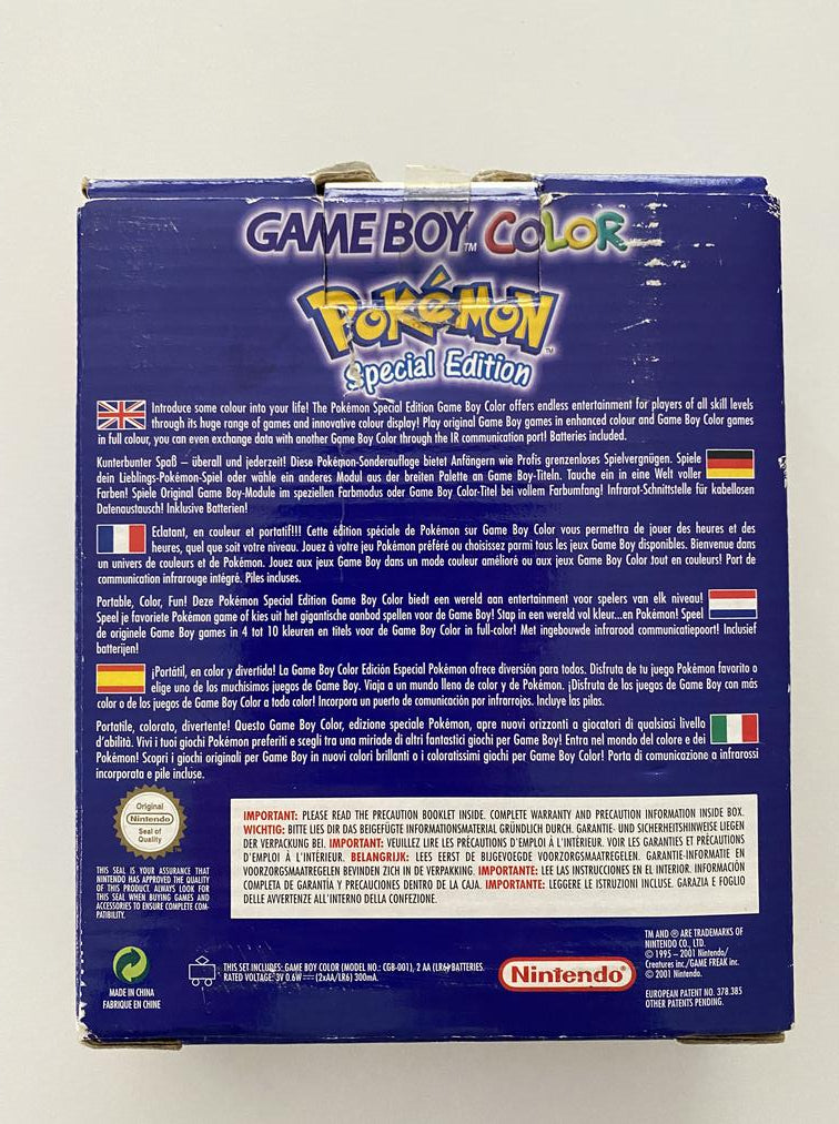 Nintendo Game Boy Color GBC Console Pokemon Special Edition PAL Boxed ...