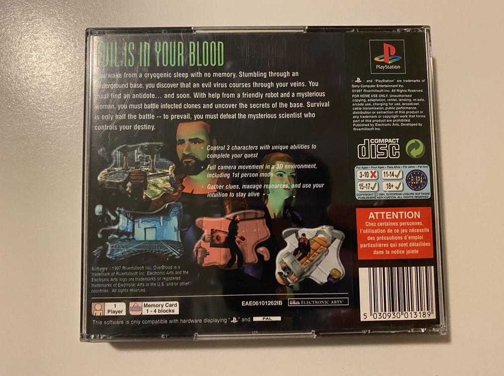 Overblood (Sony PlayStation 1) | GameFleets