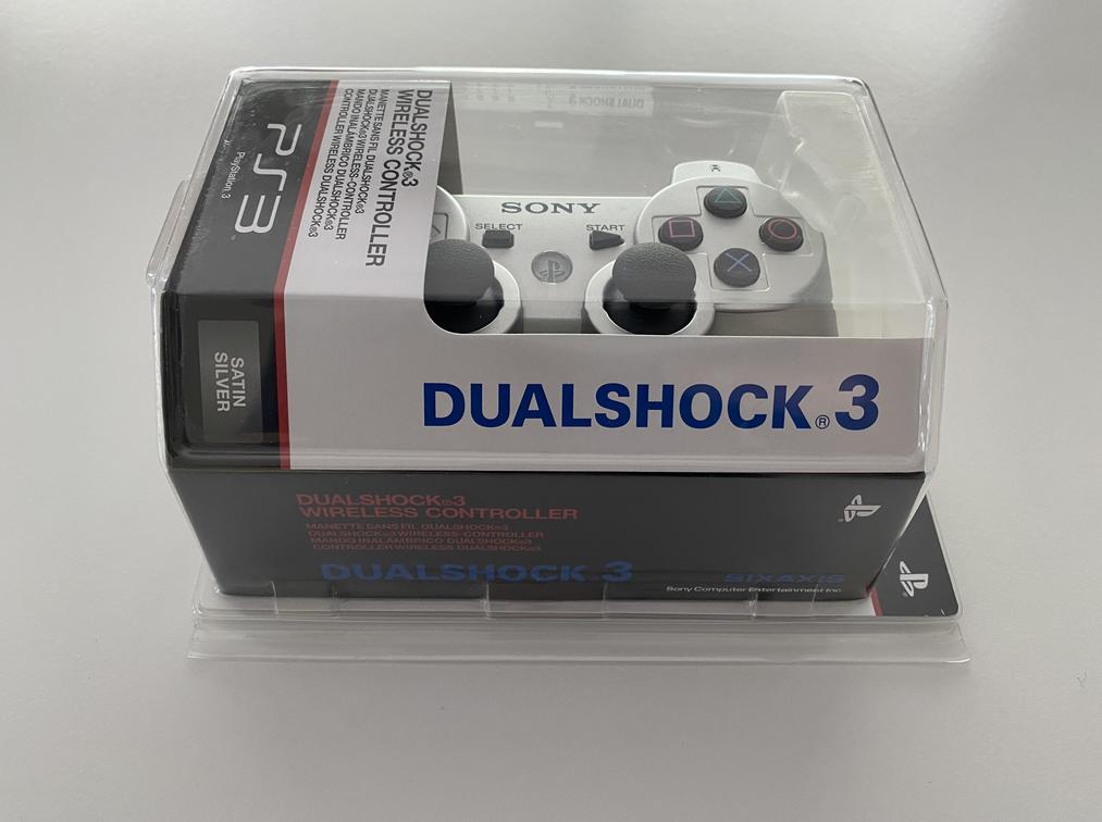 Sony PlayStation 3 PS3 DualShock 3 Wireless Controller Satin Silver Bo ...